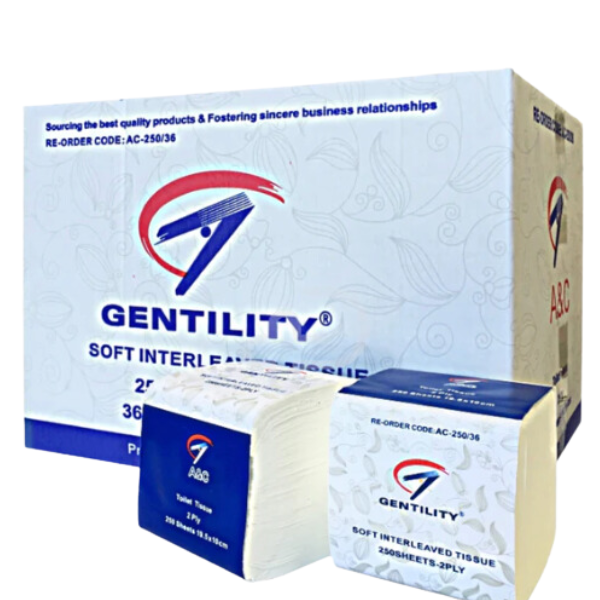 250 Sheet 2Ply Interleaved Toilet Tissue – Phoenix Cleaning and ...